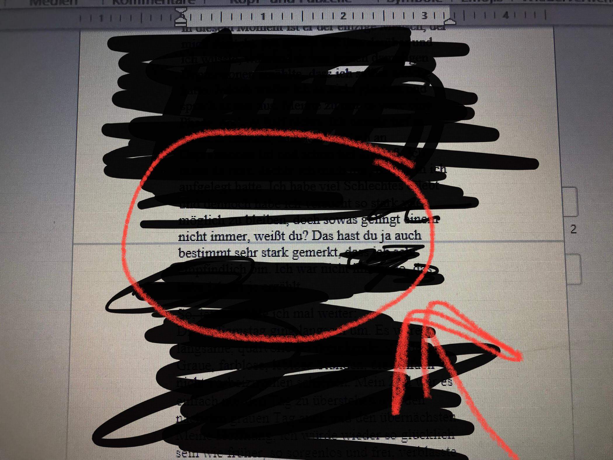 Text geht über Seitenränder hinaus? (Computer, Technologie, Microsoft Word)