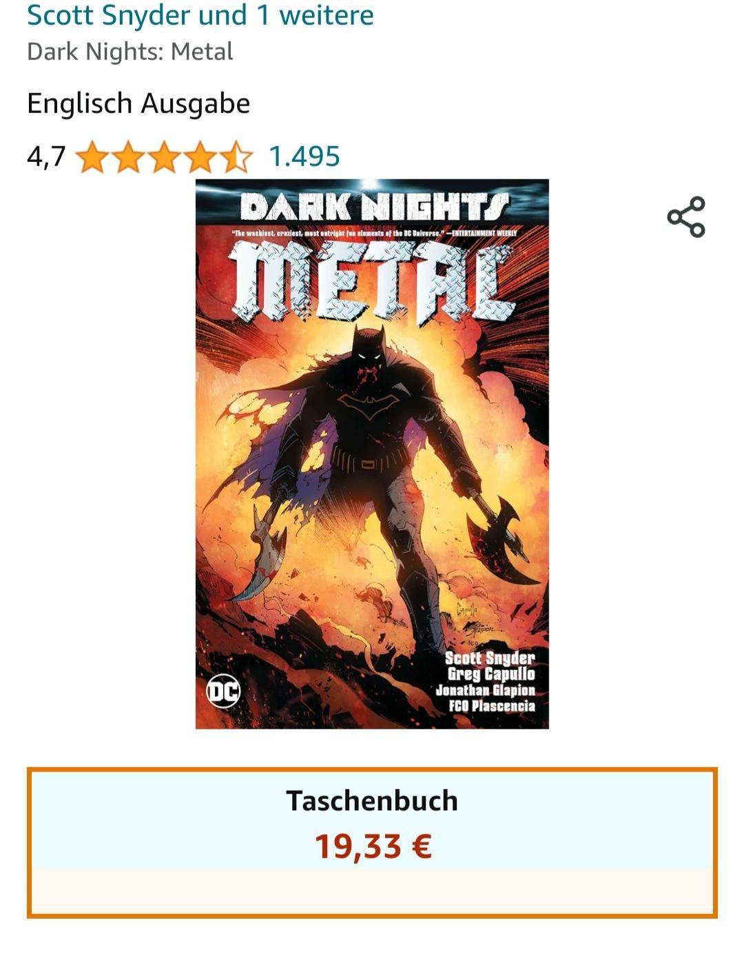 The Batman who laughs oder dark knights metal? (lesen, Comic, DC)