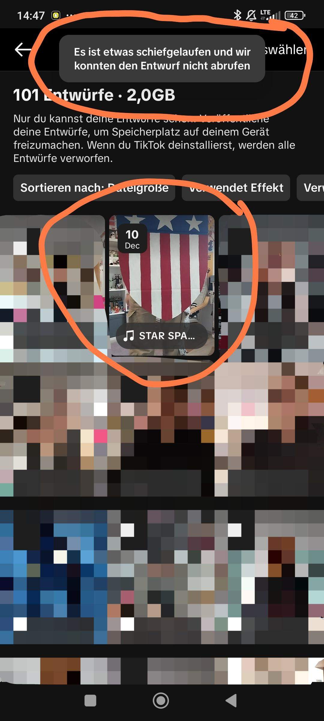 Tiktok Entwurf geht nicht? (Entwürfe)