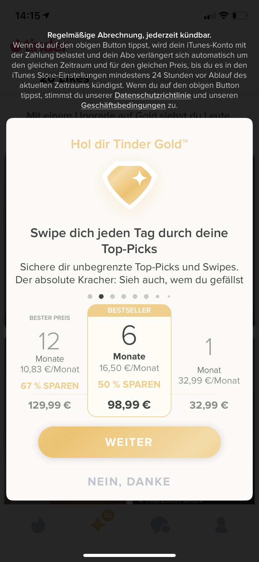 Tinder kosten unterschiedlich? (Computer, Liebe und Beziehung, Dating)