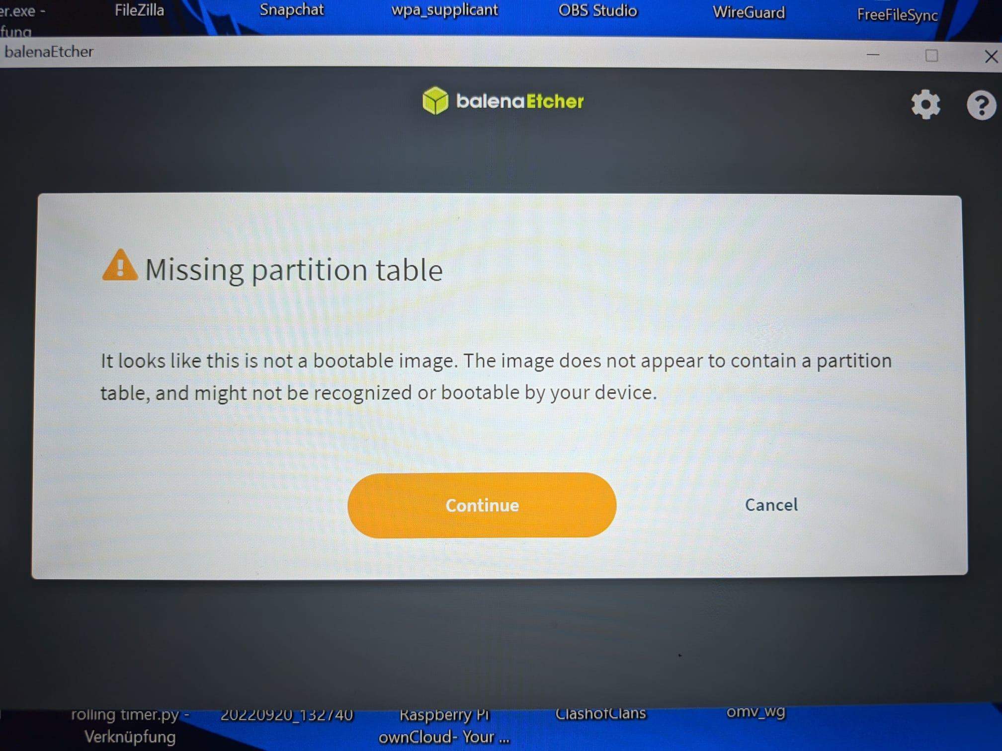 Tiny11 flash error? (Windows, Windows 10, Microsoft)