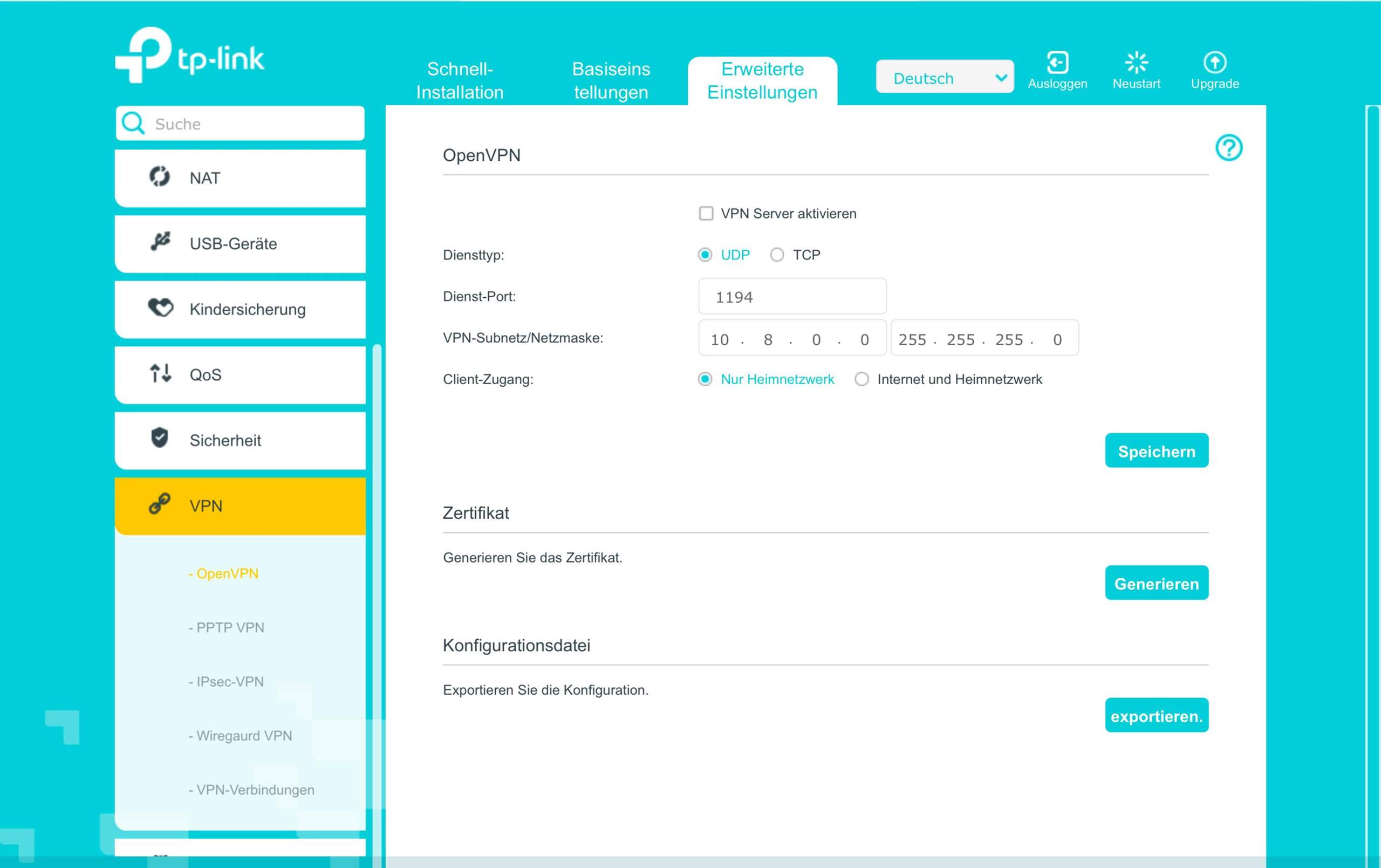 TP Link Vx800v als VPN Client? (Internet, Router, TP-Link)
