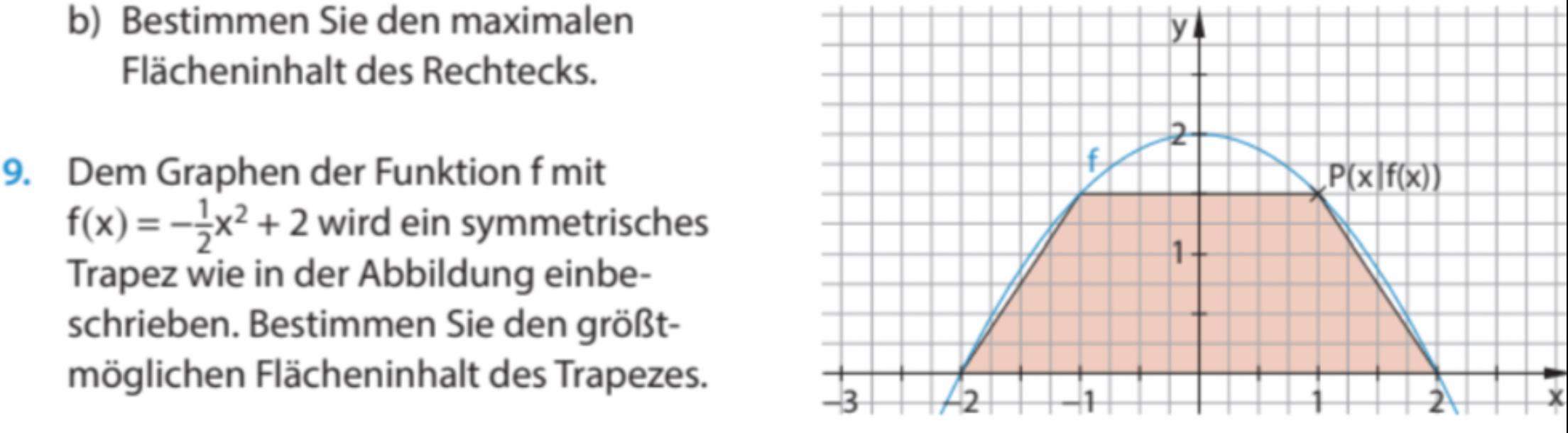 Trapez Extremalproblem? (rechnen, Funktion, Gleichungen)