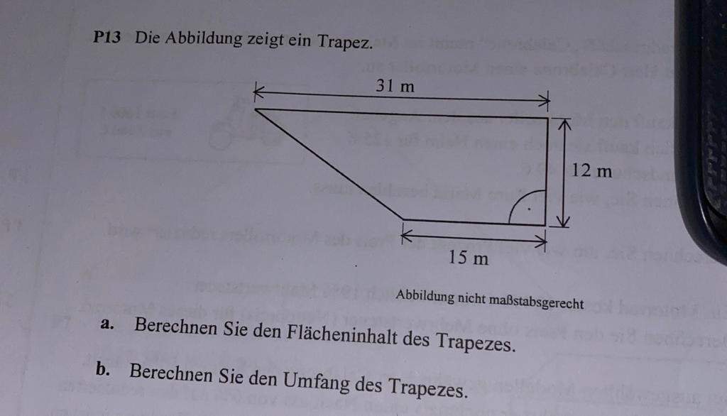 Trapez Flächeninhalt berechnen wie? (rechnen, Funktion, Gleichungen)