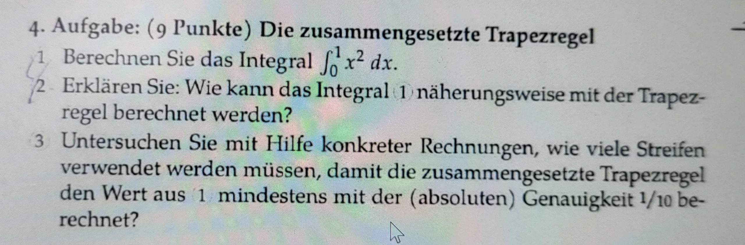 Trapezregel Streifenberechnung? (Mathematik, höhere Mathematik, Numerik)