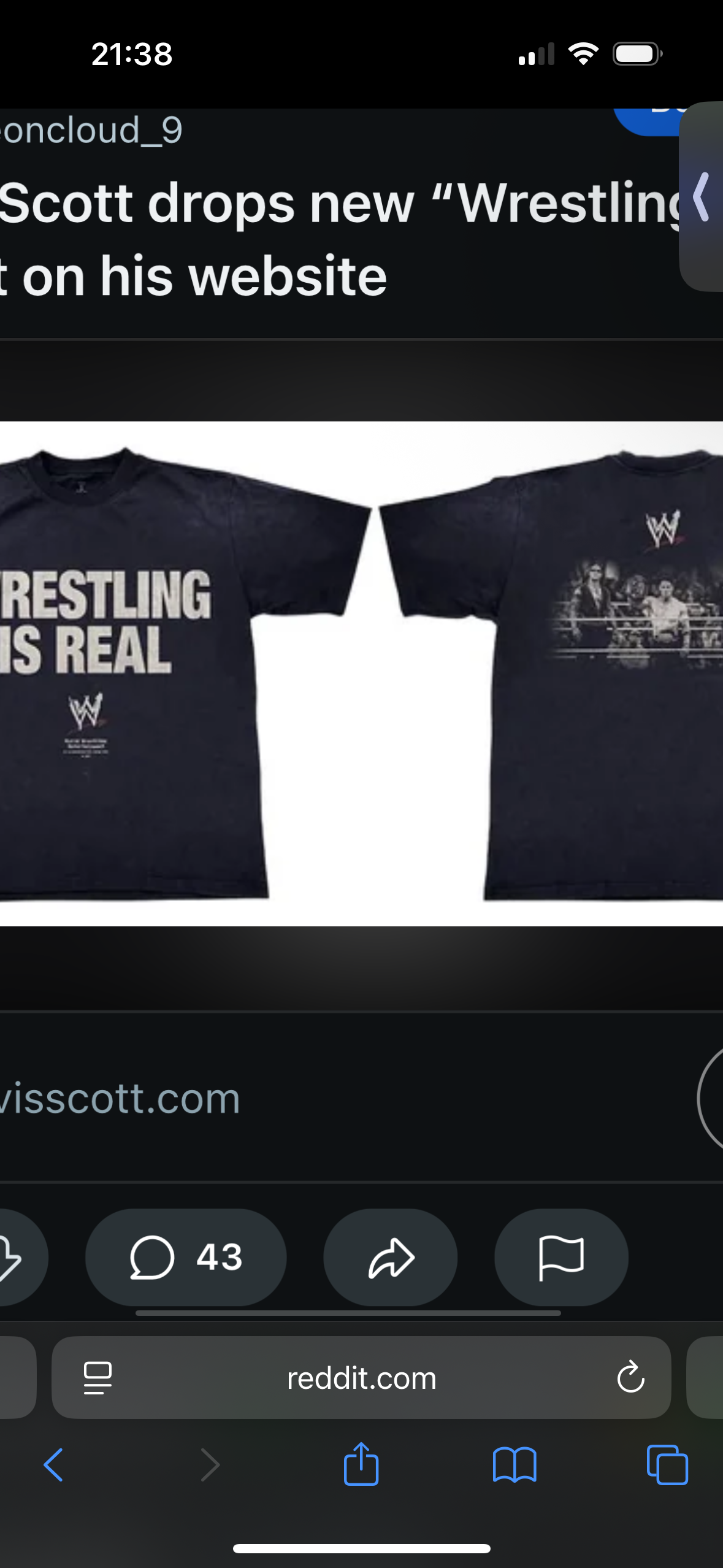 Travis Scott wwe Shirt? (Style, Sneaker, Ticketmaster)