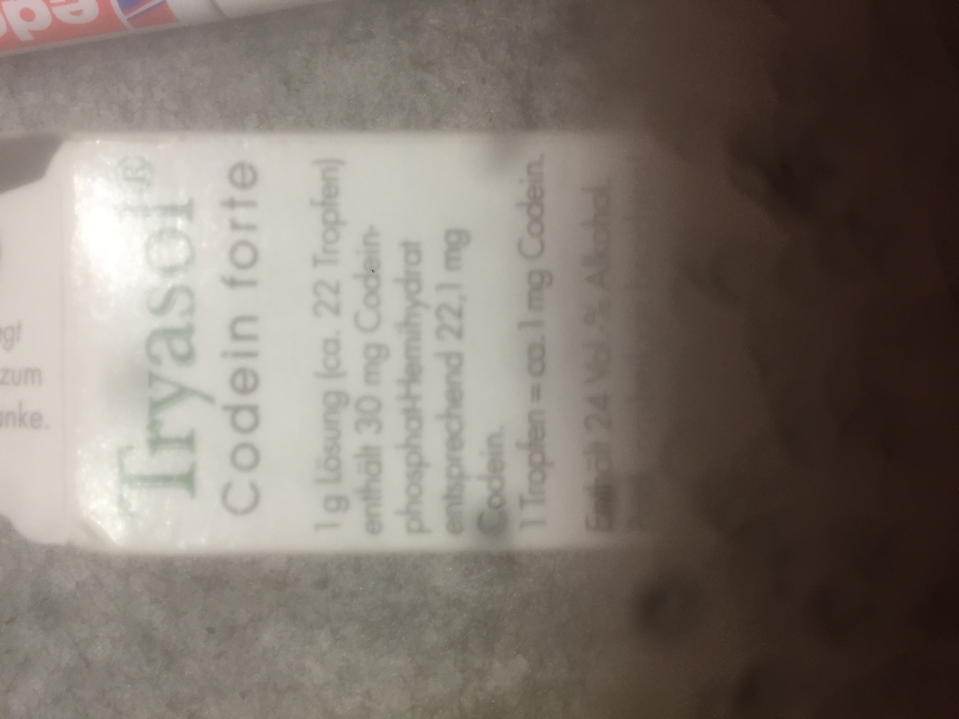 Tryasol Codein Forte in Sprite? (Gesundheit und Medizin, Drogen ...
