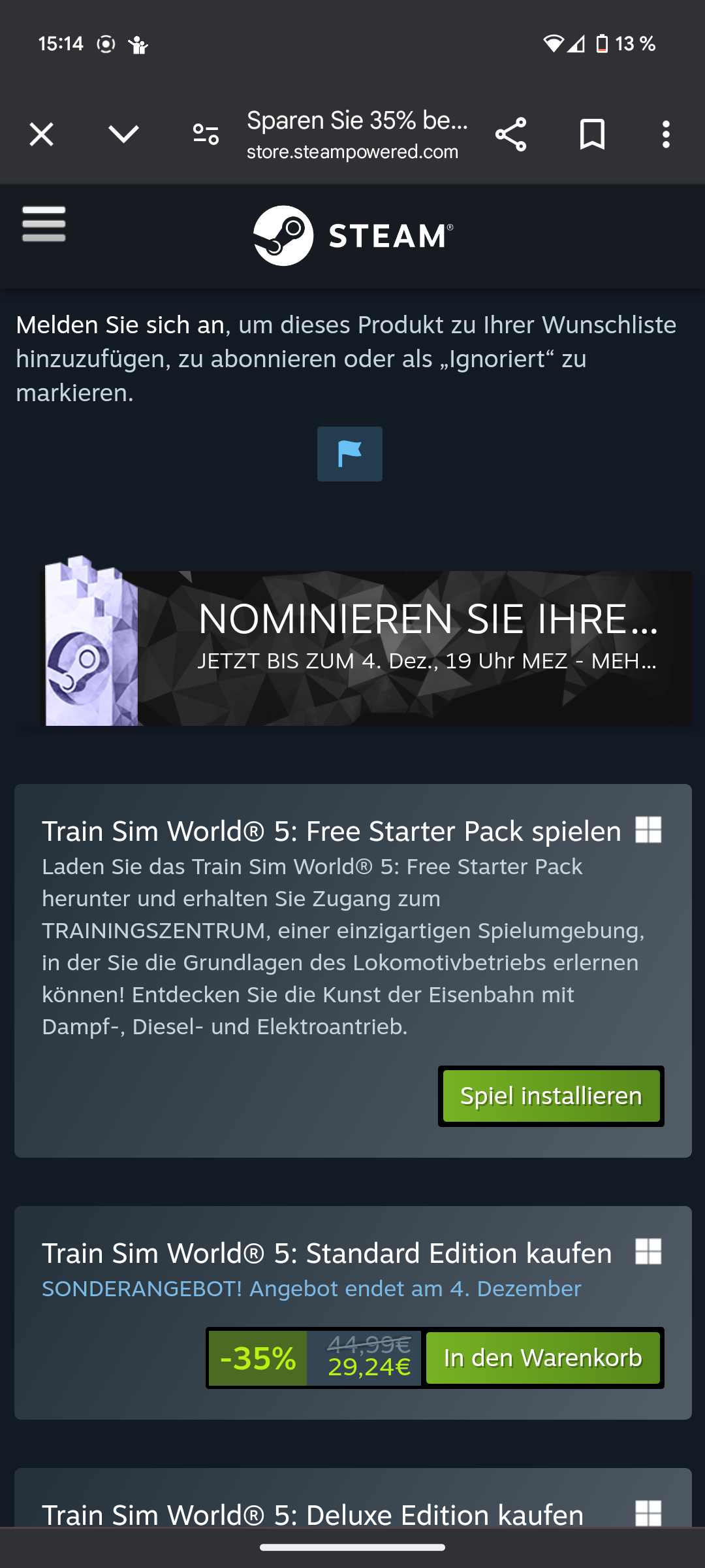 TSW free edition? (PC, Steam, Simulator)