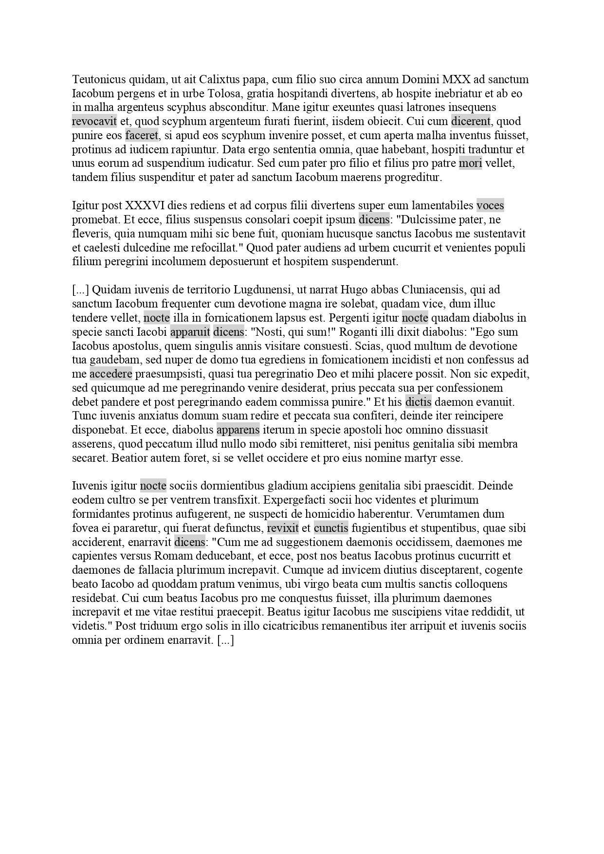 Übersetzung De Sancto Iacabo Maiore? (Sprache, Lernen, Grammatik)