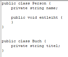 UML Klassendiagramm in Java-Code umwandeln? (programmieren, Informatik)