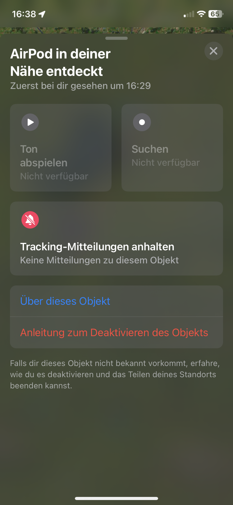 Unbekanntes Gerät trackt mich was tun? (Apple, iPhone, AirTag)