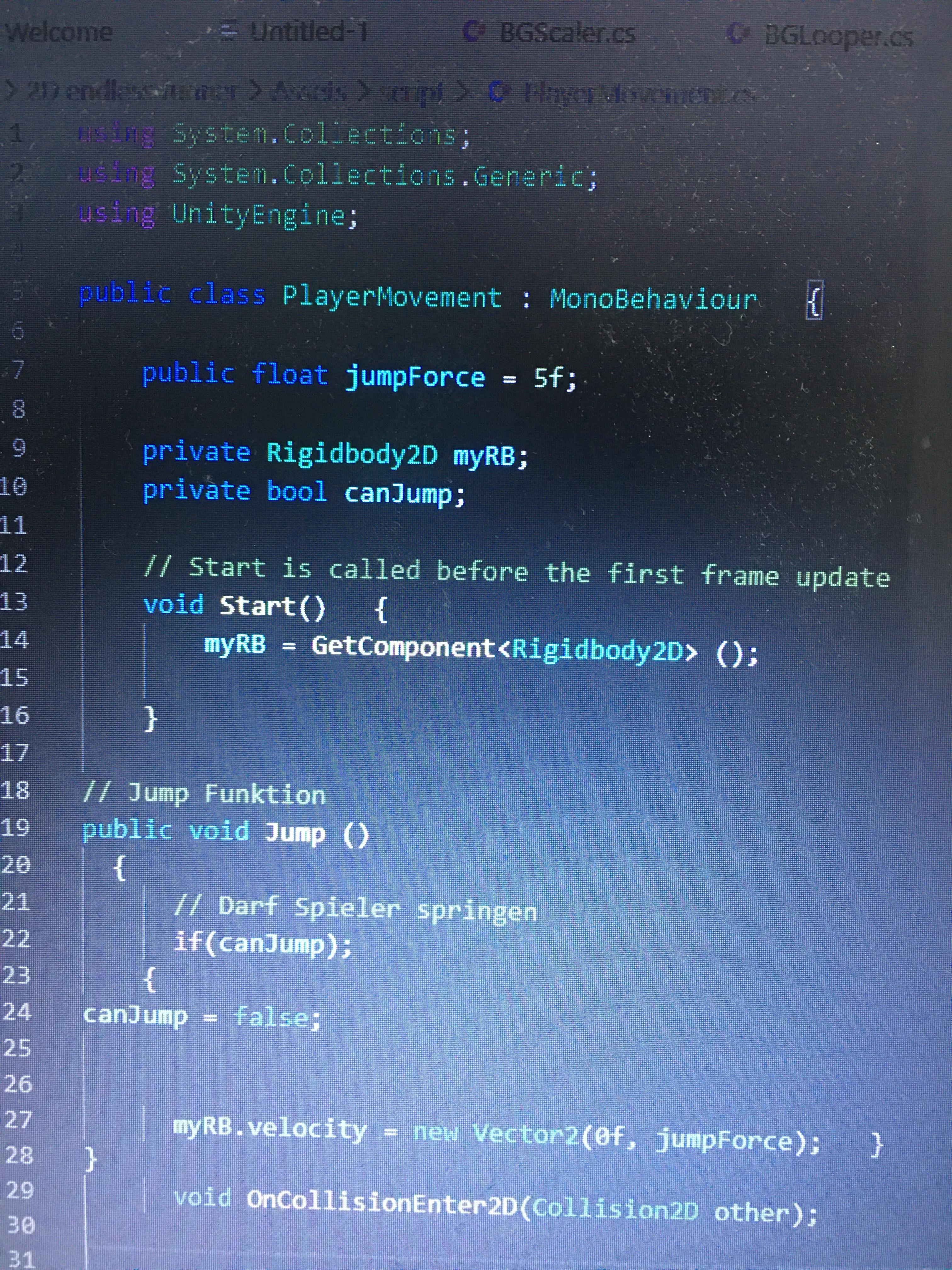 Unity C Script Falsch Computer Technik Pc 1205