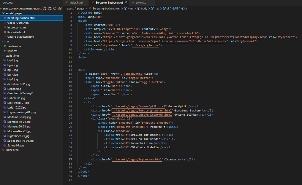 Unterseiten erkennen keine css datei, woran kann das liegen? (Computer, programmieren)