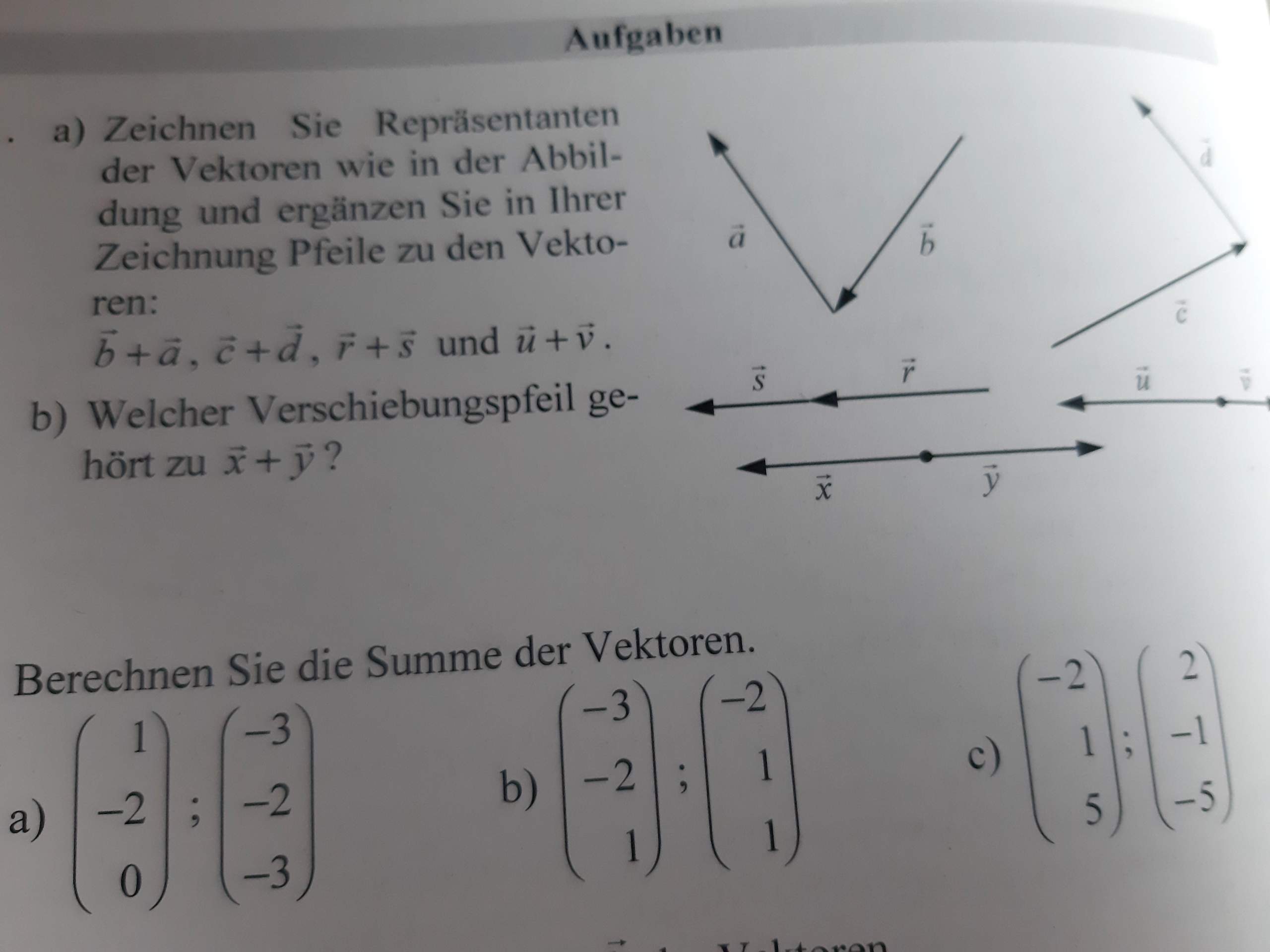 Vektor Pfeile? (Schule, Mathematik, Physik)