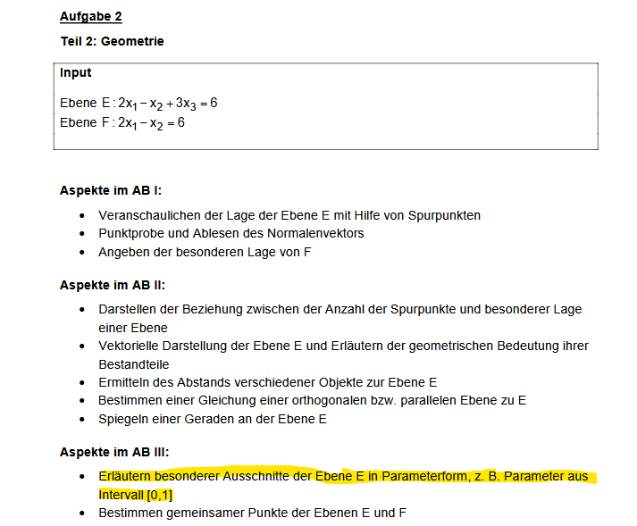Vektorgeometrie - Ausschnitte einer Ebene? (rechnen, Mathematiker ...