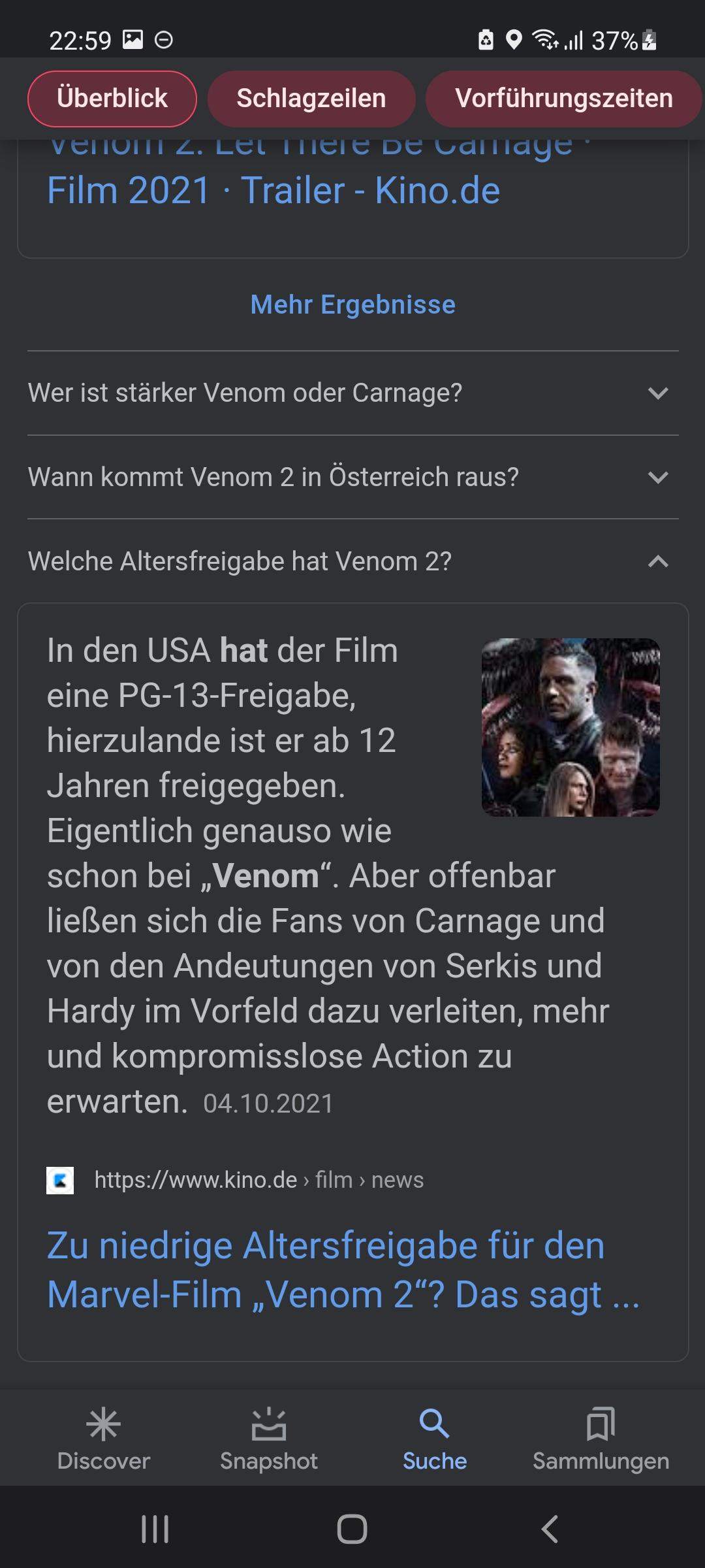 Venom 2 FSK? (Film, Filme und Serien, Kino)