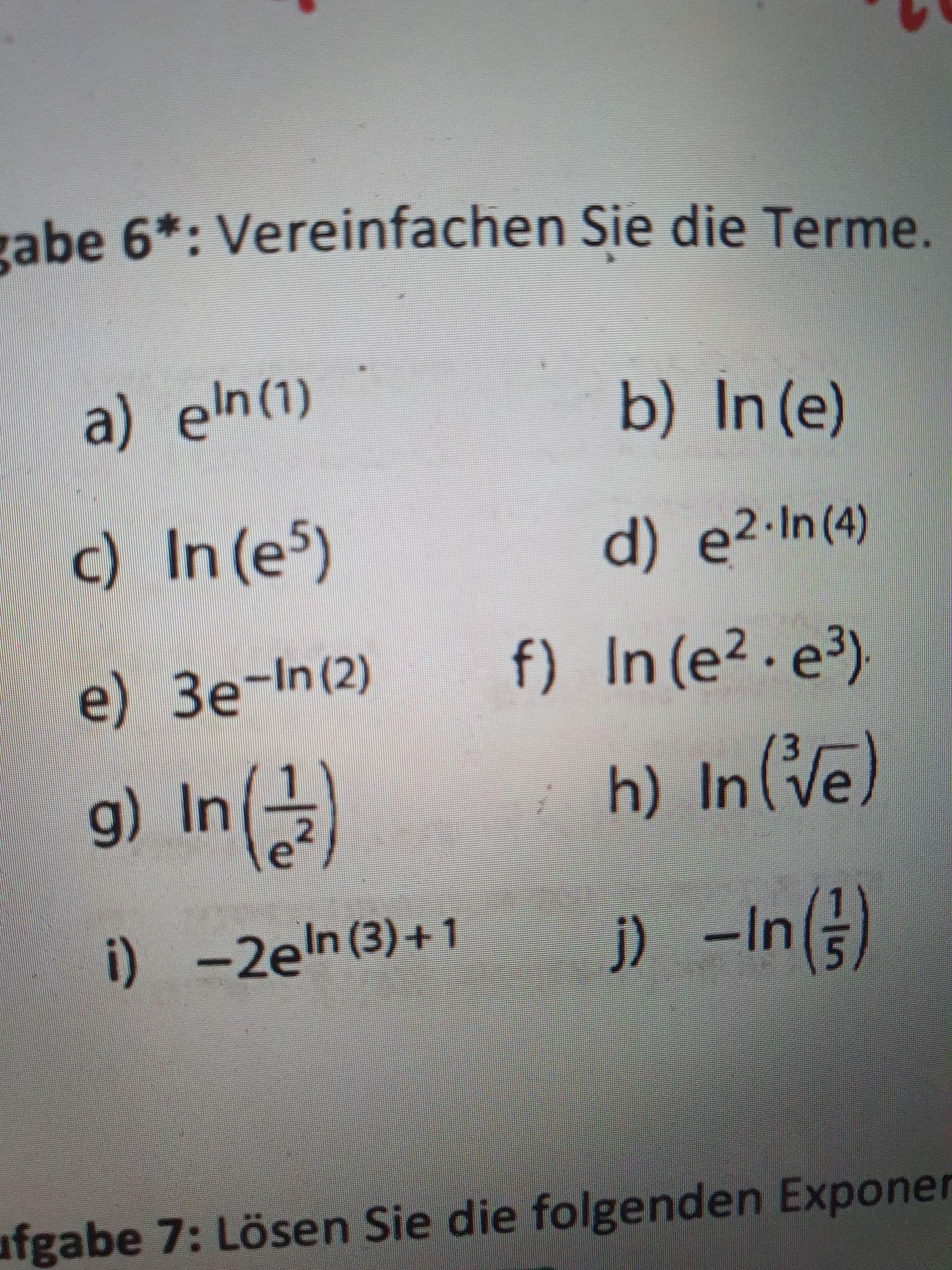 Vereinfachen Von E x Und Ln Schule Mathematik Logarithmus Vereinfachen Von E x Und Ln Schule Mathematik Logarithmus