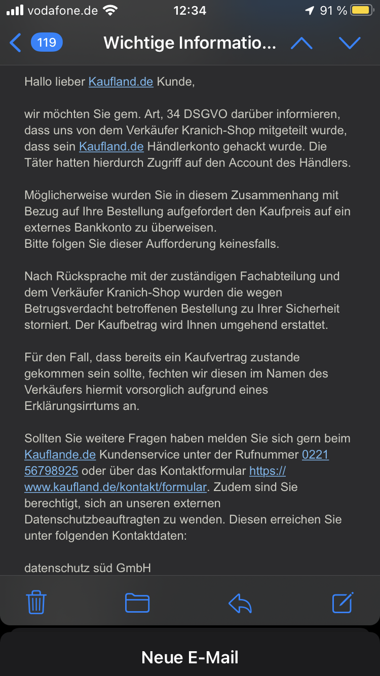 Verkäufer storniert online kauf mit der Begründung Erklärungsirrtums ...