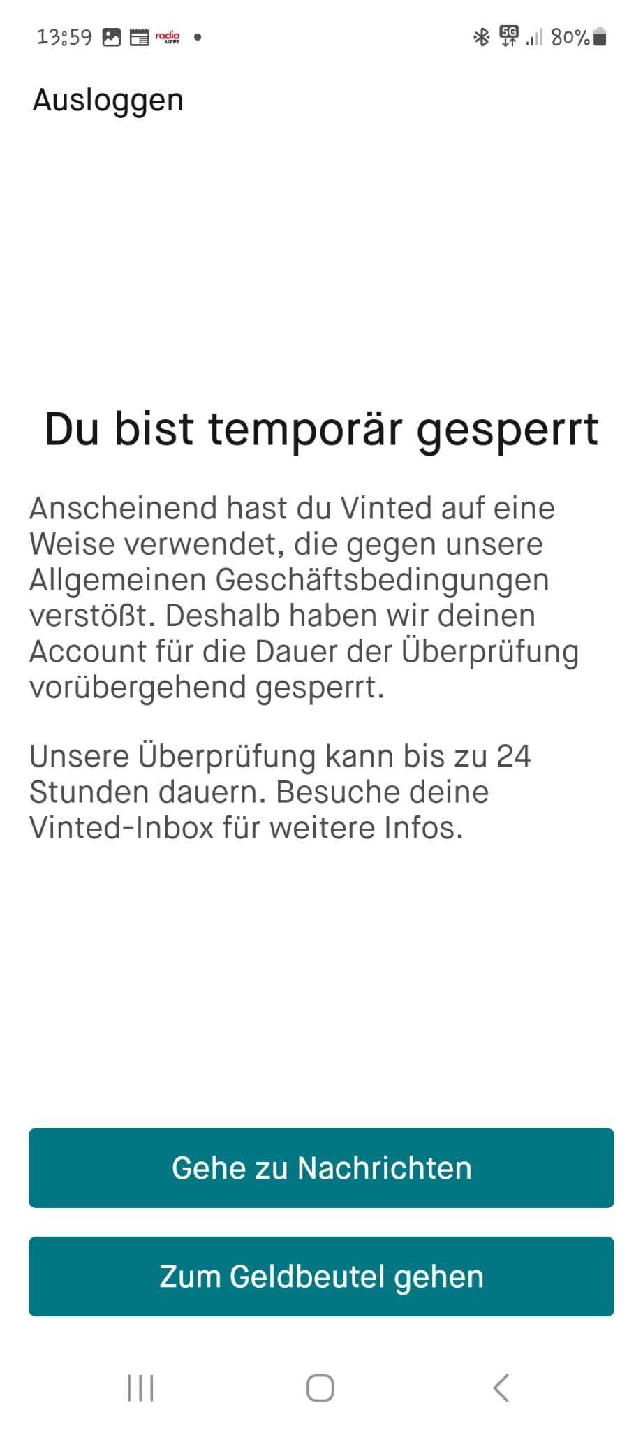 Vinted acc gessperrt? Scam? (PayPal, Betrug, Käuferschutz)