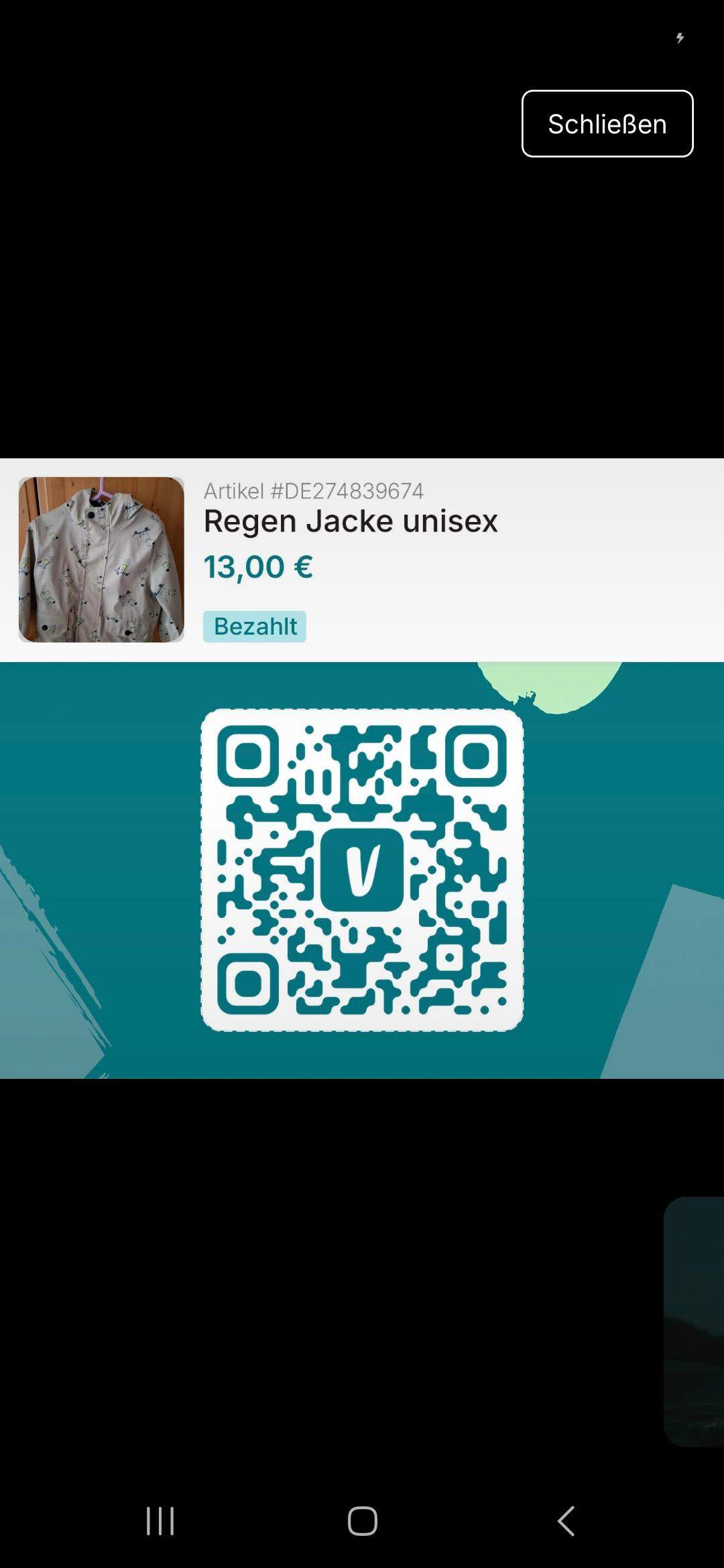 Vinted Code scannen? Will doch nur den versandschein? (Post, Versand ...