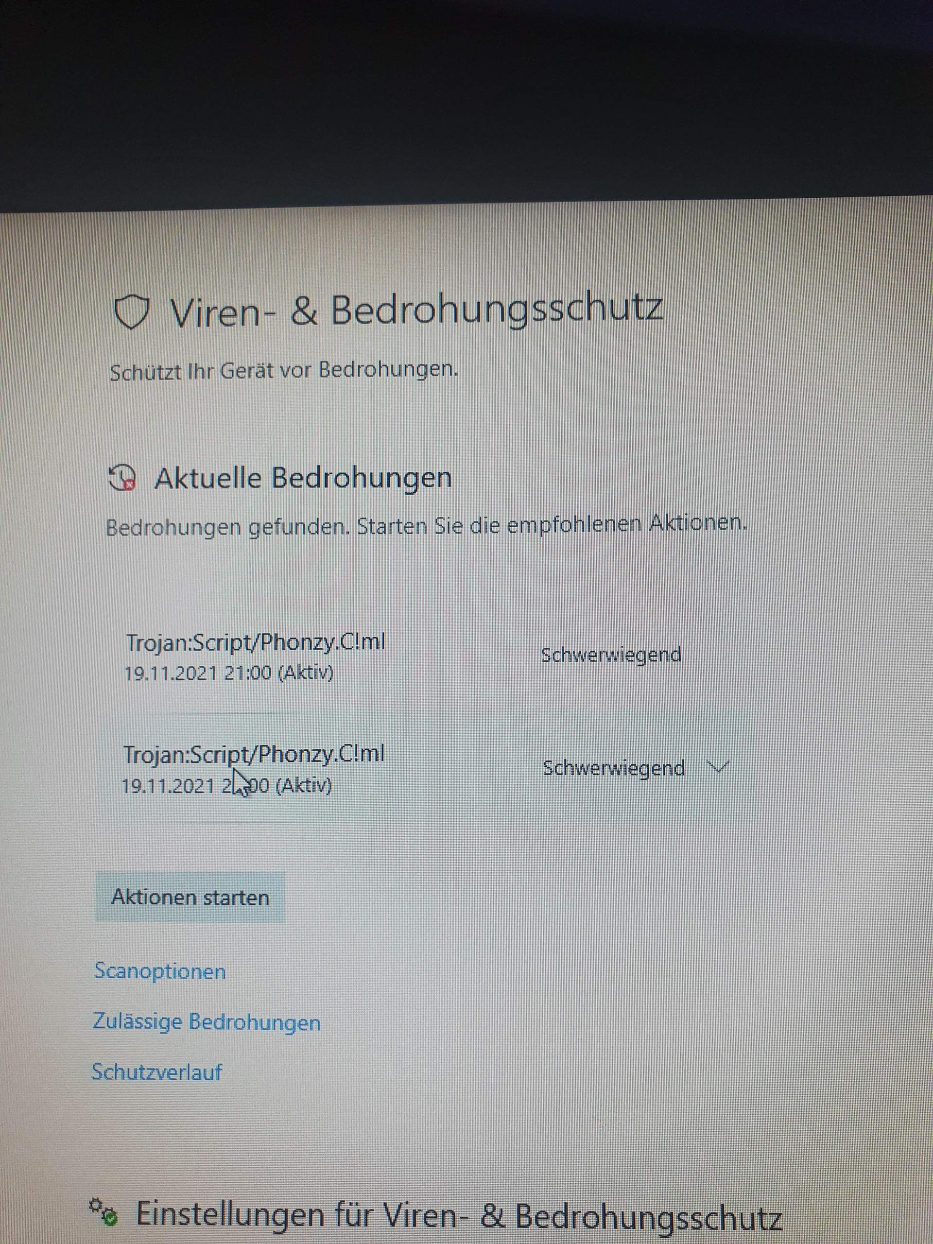 Virus: Trojan:Script/Phonzy.C!ml? BRAUCHE HILFE? (Computer, Technik ...
