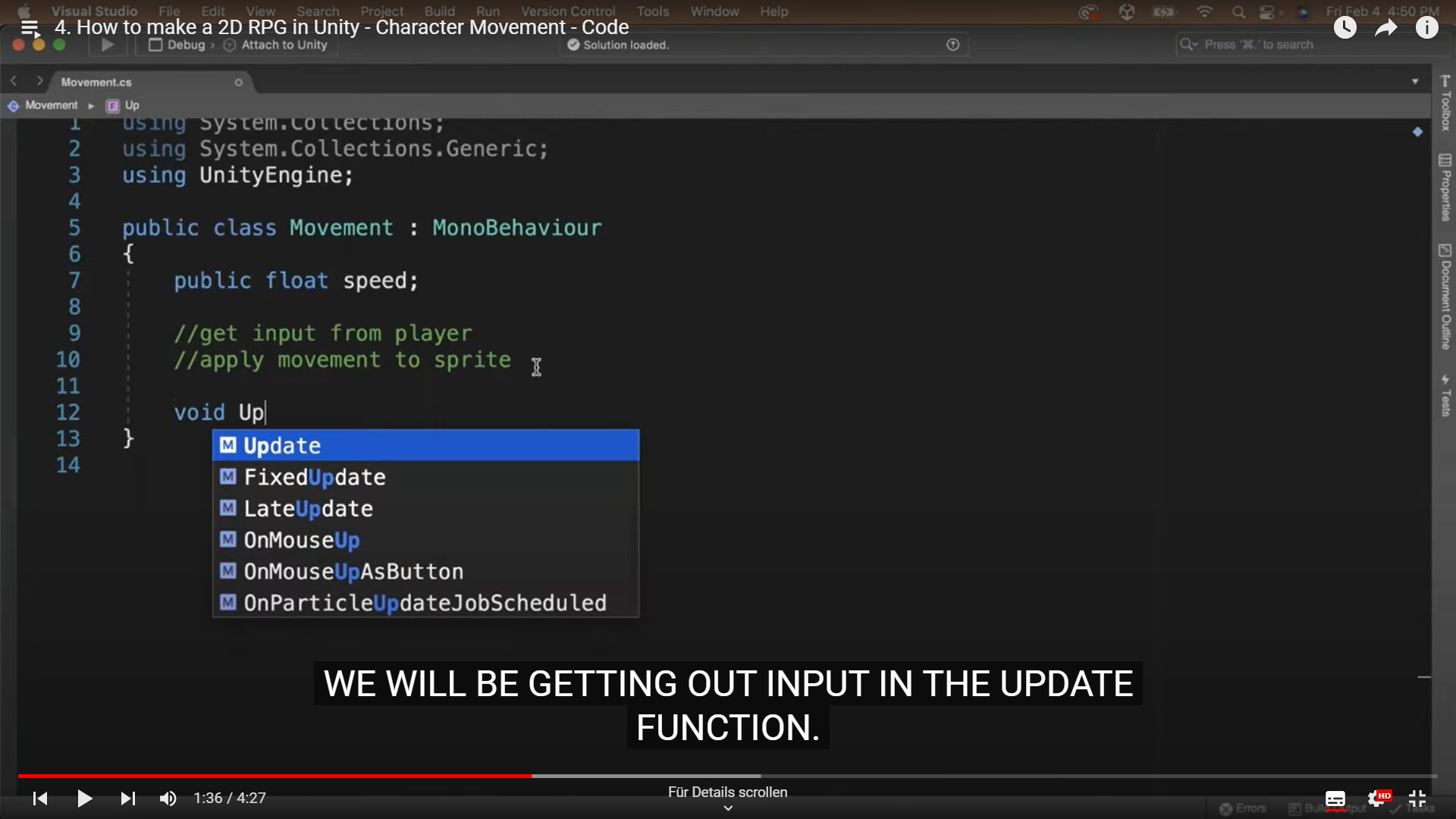 Visual Studio für Unity sieht nicht so aus und funktioniert nicht wie ...