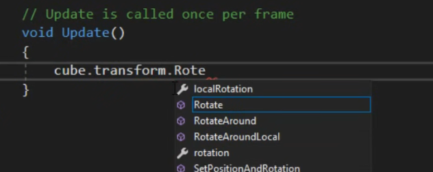 Visual Studio Hilfestellung ausgeschaltet? (C Sharp, Unity, Visual Studio Code)