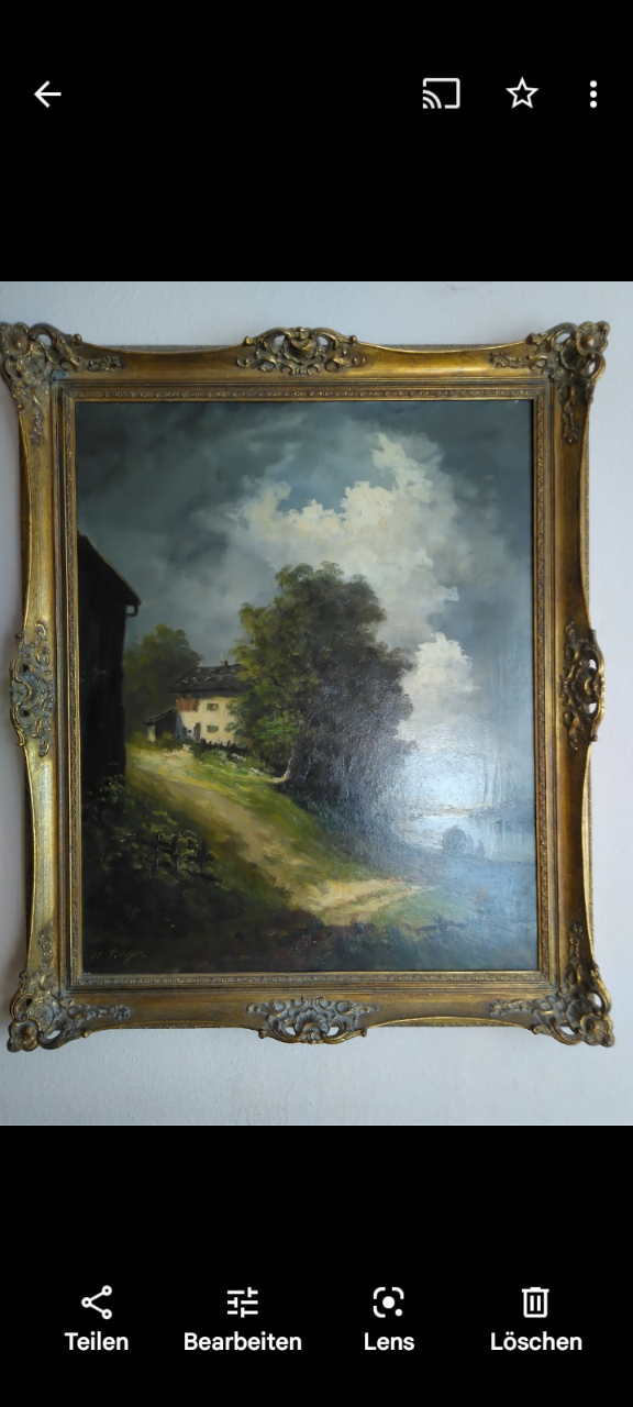 Von wem wurde dieses Bild gemalt, H. Berger? (Künstler, Malerei ...