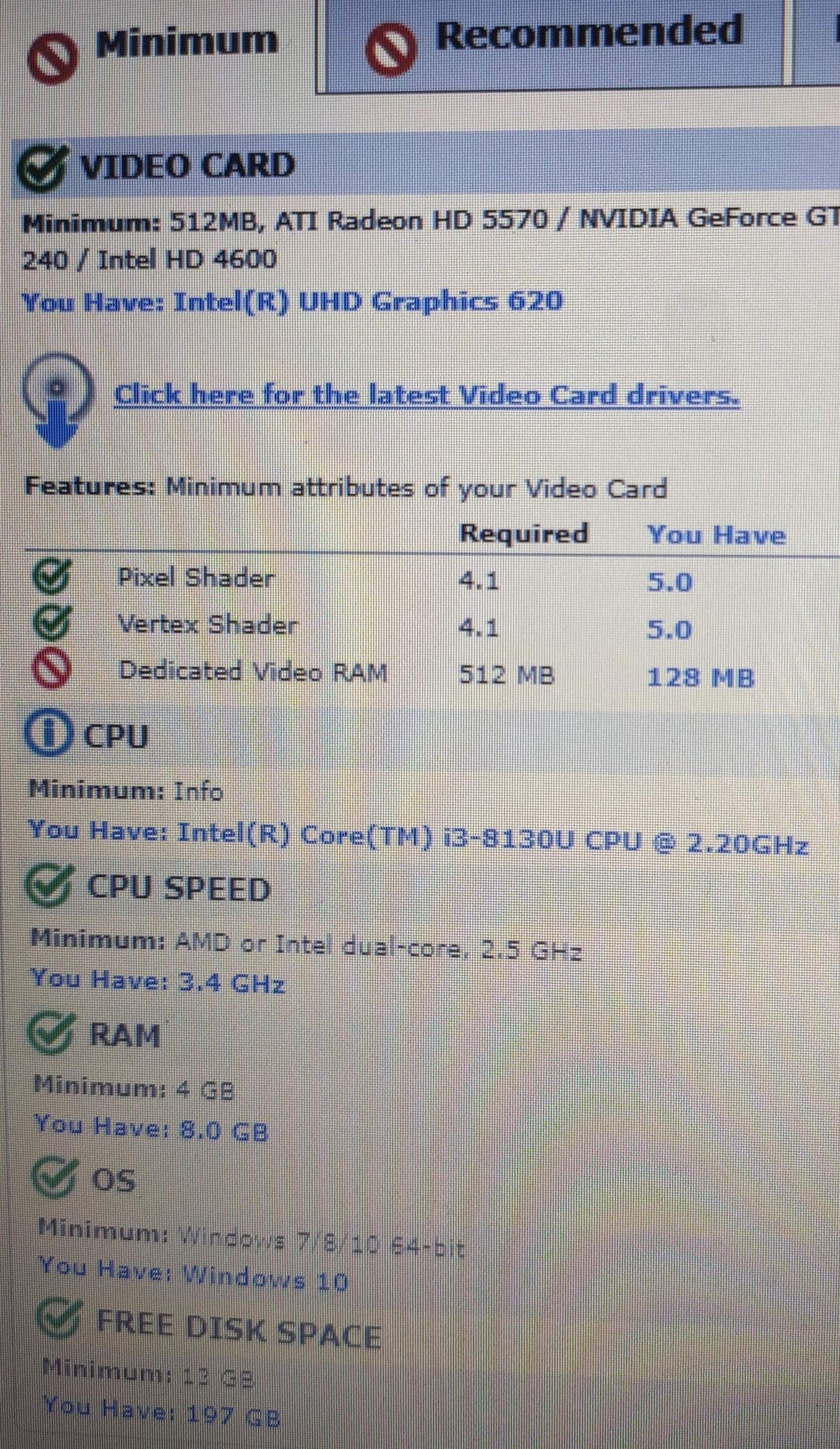 Vram 128mb statt 512mb? (Computer, Technik, Spiele und Gaming)