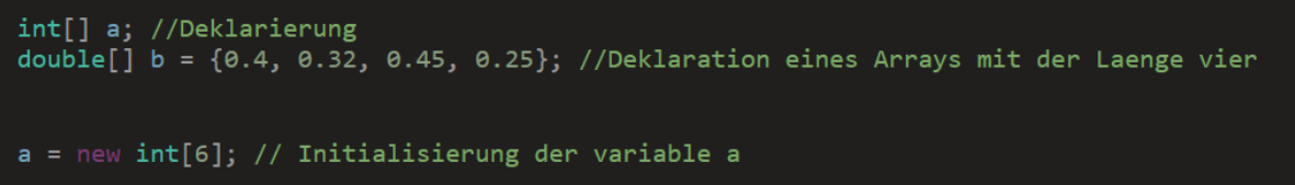 Wann spricht man von einer Deklaration und wann von einer Initialisierung? (programmieren ...