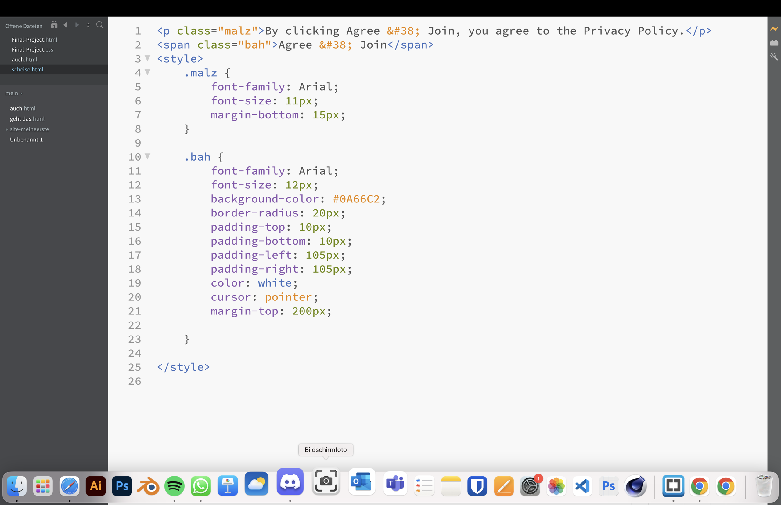 Warum funktioniert mein margin-top nicht? (Webseite, CSS, HTML5)