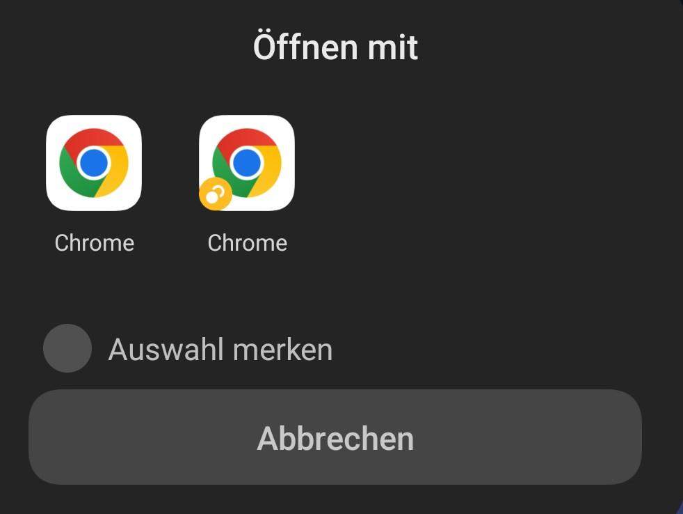 Warum hab ich 2mal Chrome? (Internet, Smartphone, Browser)