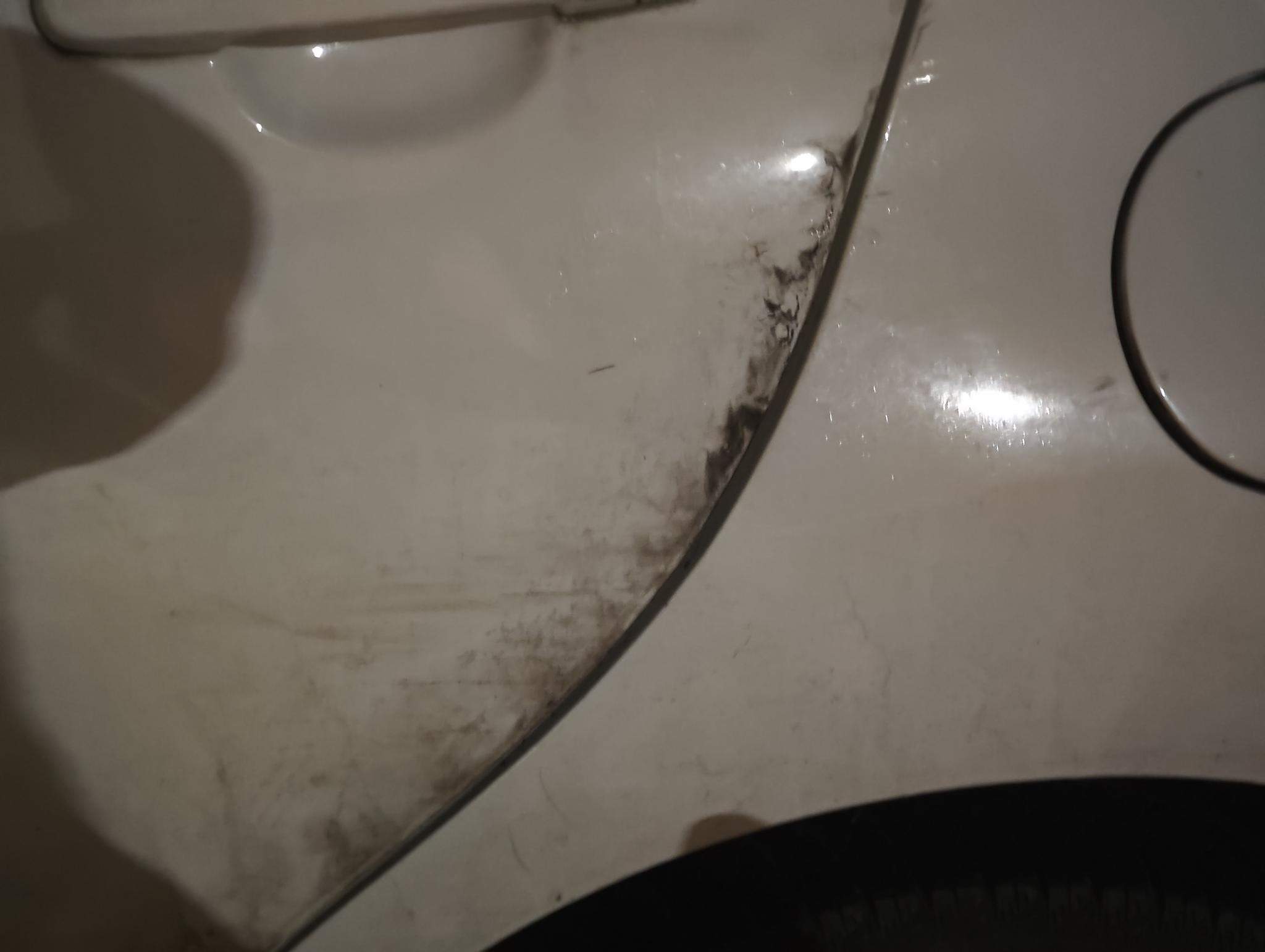 Warum hört der Schmutz so abrupt auf? (Fahrzeug)