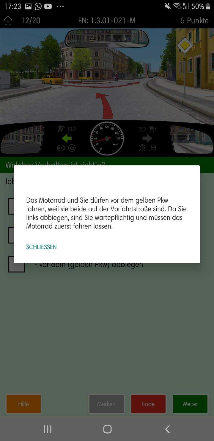 Warum ist man wartepflichtig, weil man links abbiegen will (Auto)? (Führerschein, Fahrrad ...