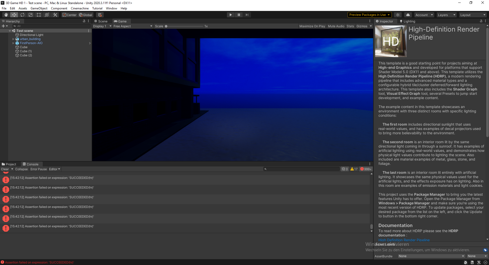 warum kommt immer dieser unity error? (Computer, Spiele und Gaming ...