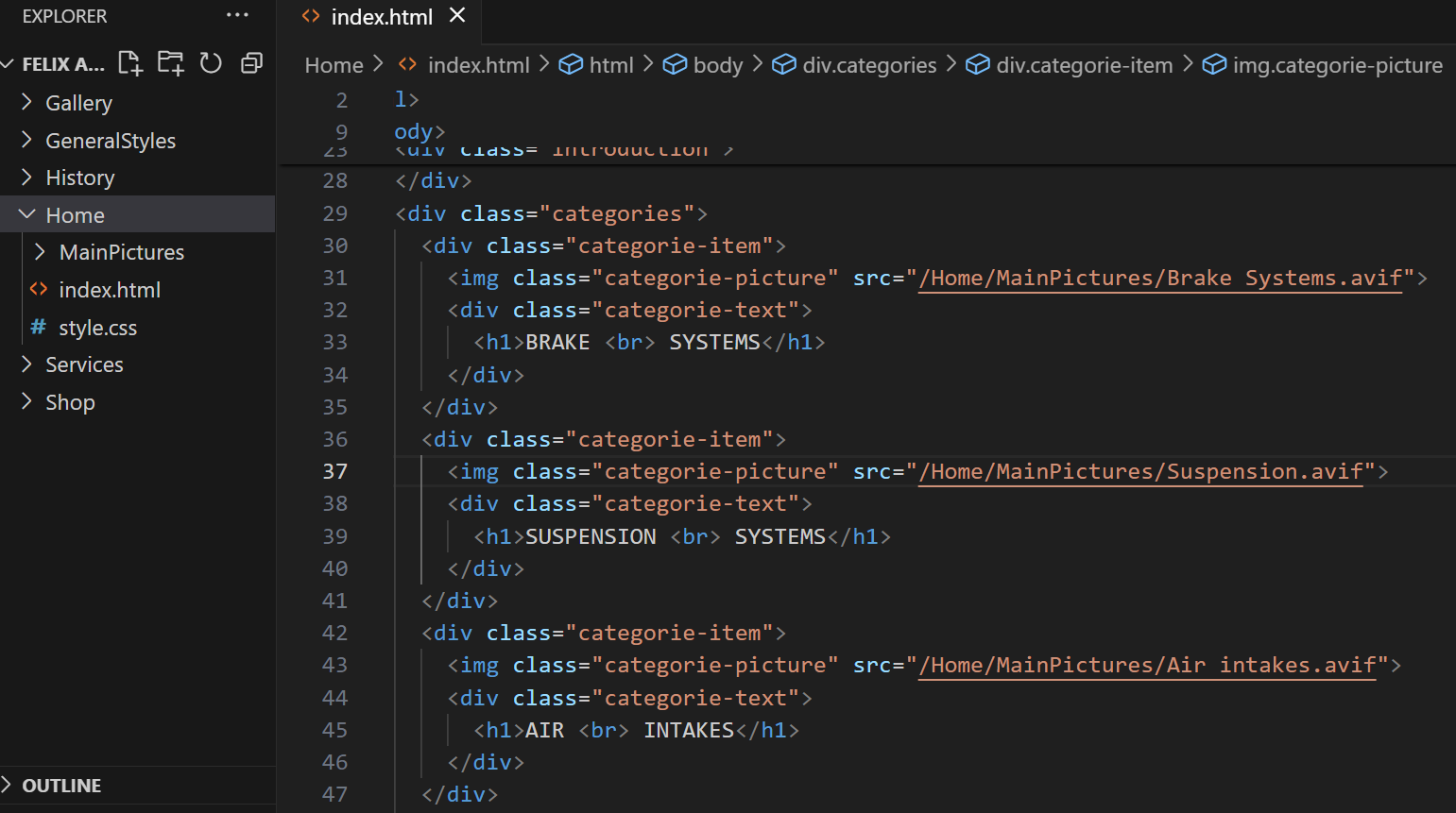Warum laden meine styles und bilder nicht? (Webseite, HTML, Code)