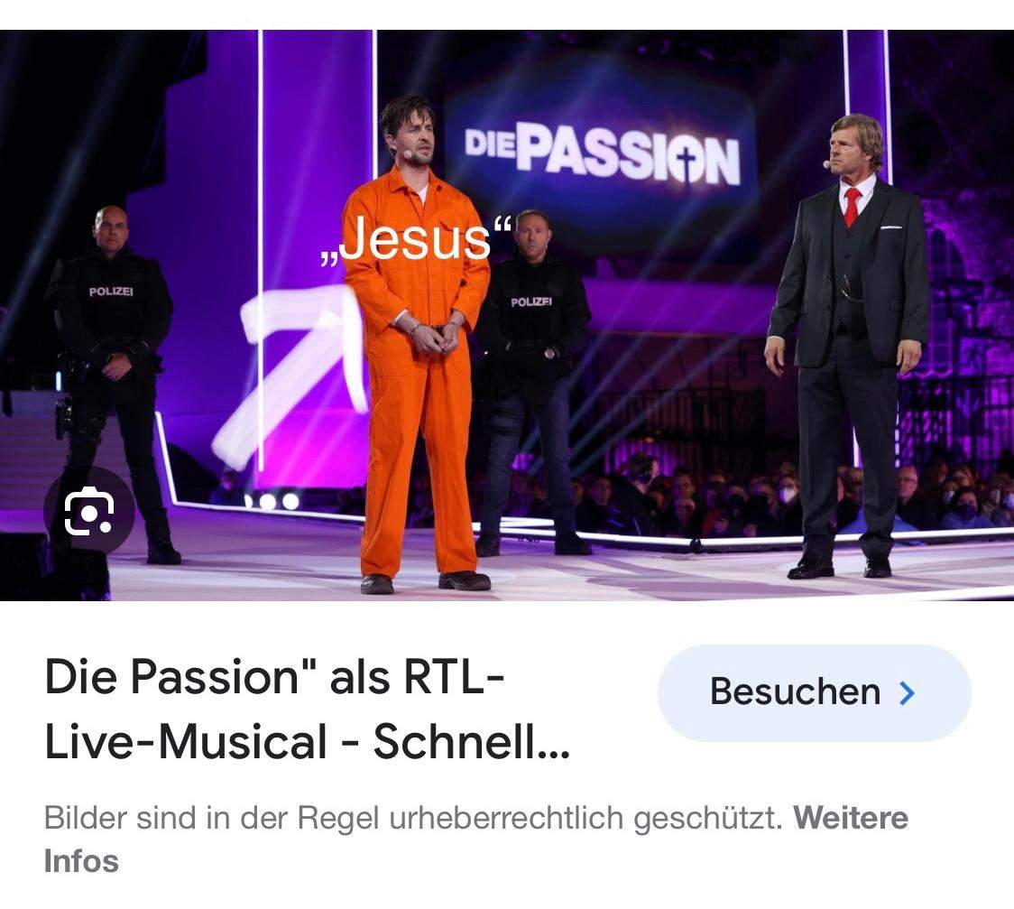 Warum missbraucht RTL - Jesus Christus - für ihre eigene Show „Die ...