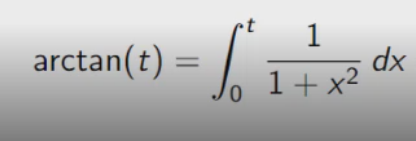 Warum sei der Arctan ein Integral, wenn ich da nur X-Werte einsetze ...