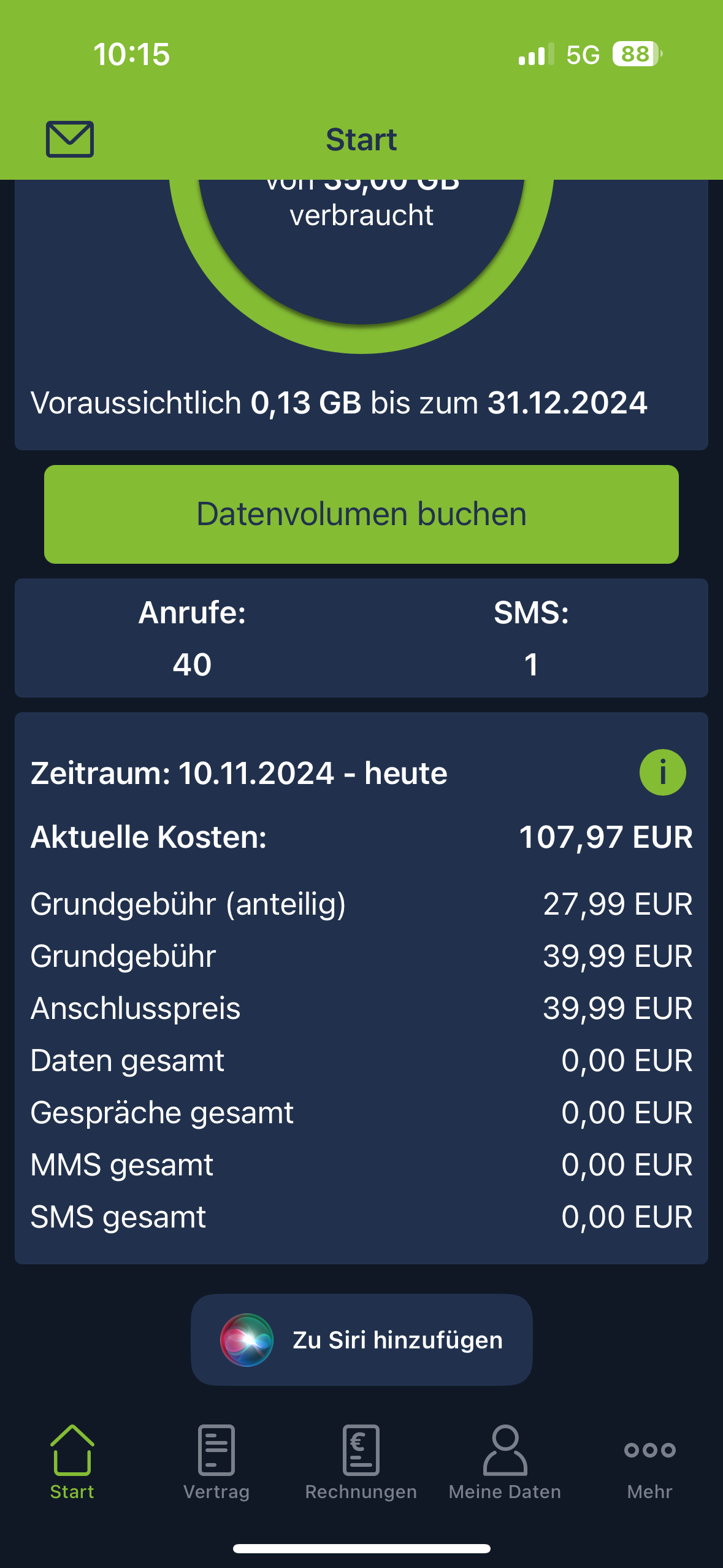 warum so hohe kosten wenn ich einen Vertrag habe? (Internet, Telefon ...