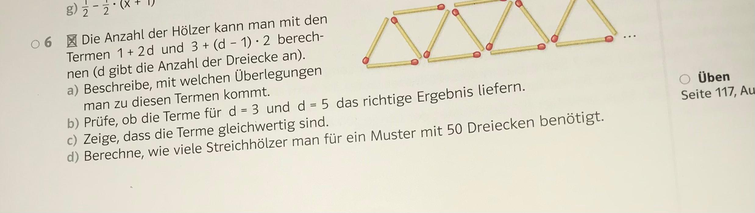 Warum steht bei dem zweiten Term in der Klammer d-1 und danach *2 ...