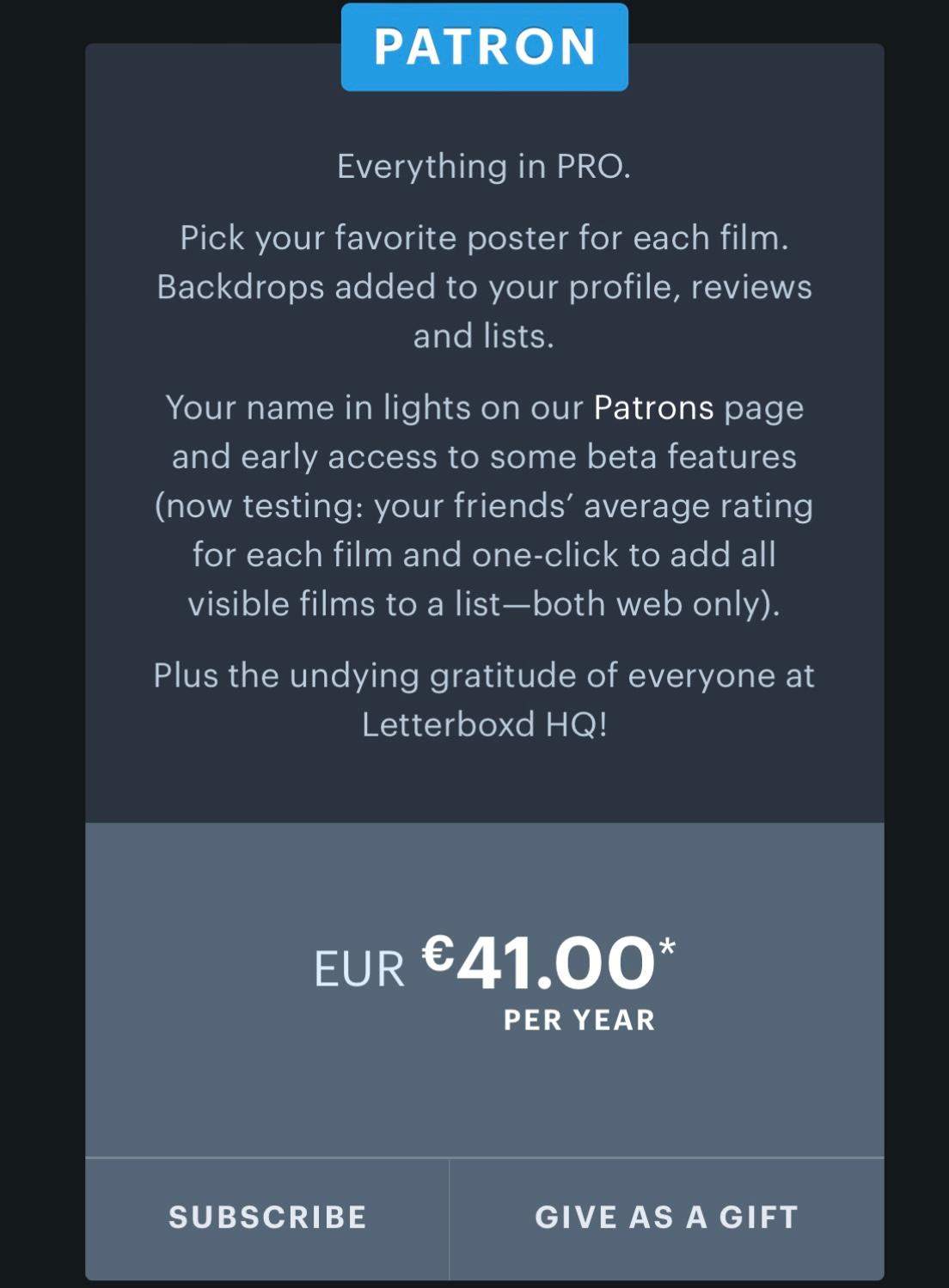 Warum variieren die Preise für Letterboxd’s Patron auf Website und App ...