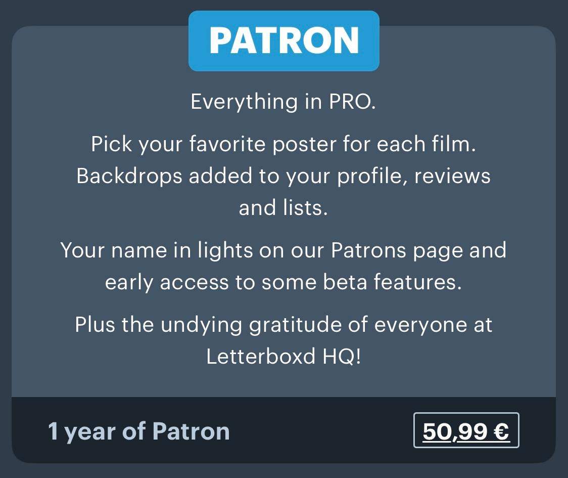 Warum variieren die Preise für Letterboxd’s Patron auf Website und App ...