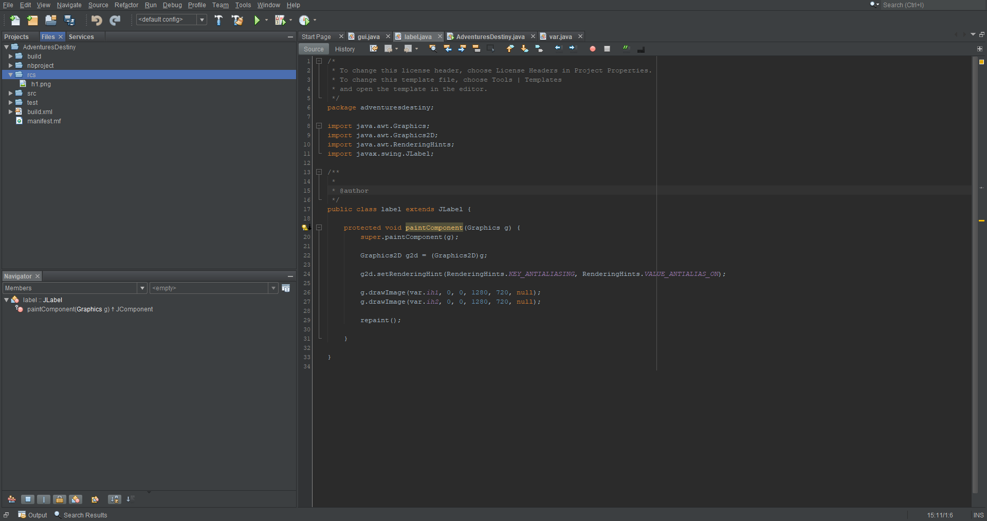 Warum wird mein Hintergrundbild nicht angezeigt in Java (NetBeans 8.2 ...