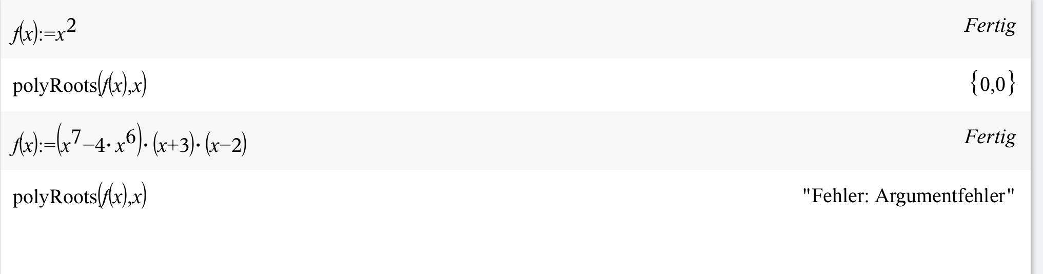 Warum Wird Mir Bei Der Berechnung Der Nullstelle Der Fehlercode warum-wird-mir-bei-der-berechnung-der-nullstelle-der-fehlercode