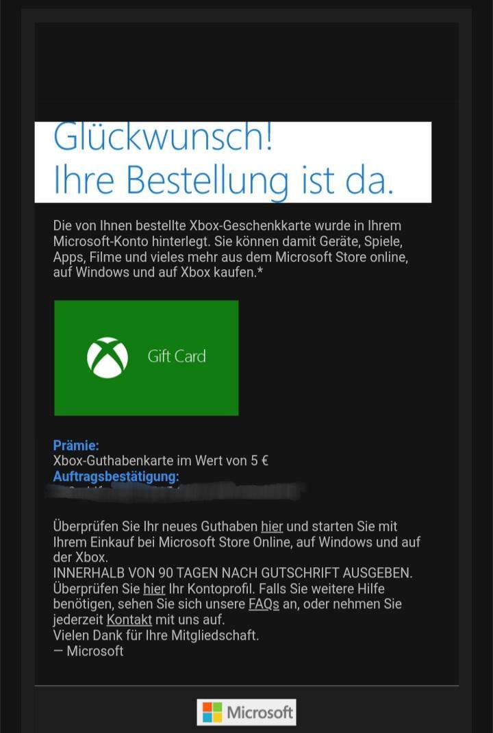 Warum wird mir kein Xbox Geschenkkarten Code in der E-Mail angezeigt ...