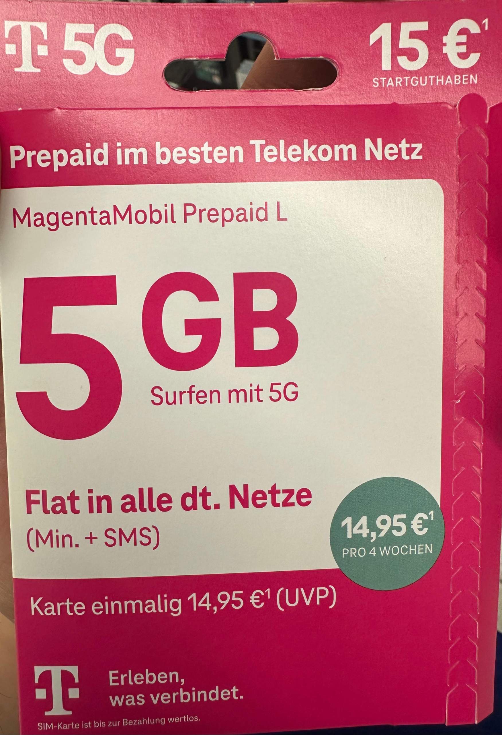 Was bedeutet bei Prepaid Karte 14,95€ pro 4 Wochen? (Handy, Internet ...