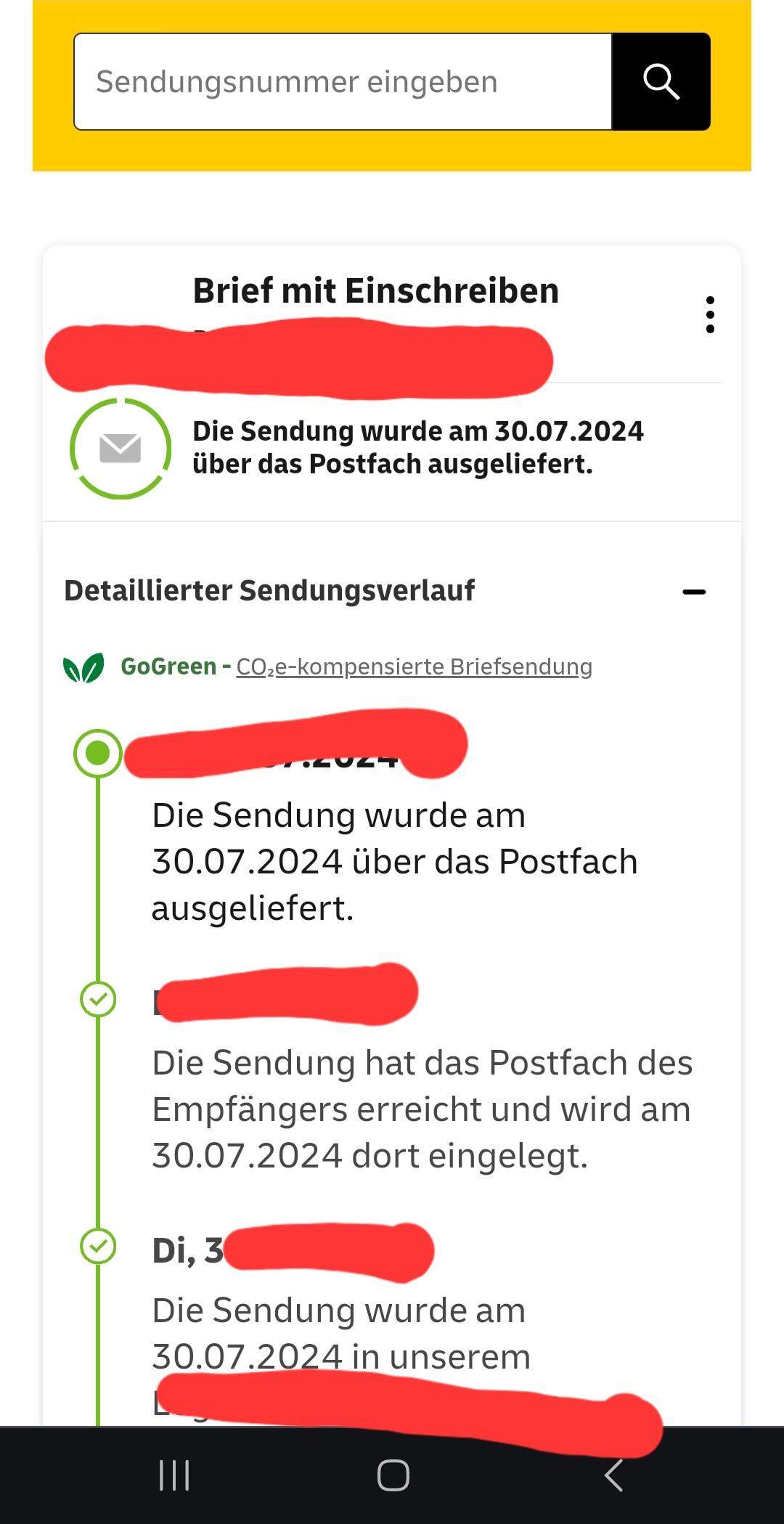 Was bedeutet das? (Deutschland, Post, Bestellung)