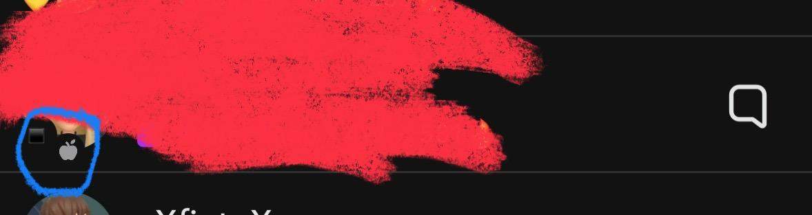 Was bedeutet das Apple Logo unter einem bitmoji bei Snapchat? (App)