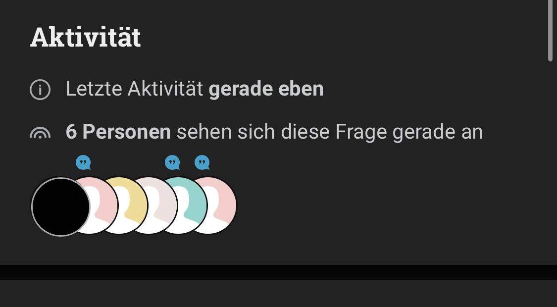 was bedeutet das Zeichen beim Fragen beantworten? (gutefrage.net ...