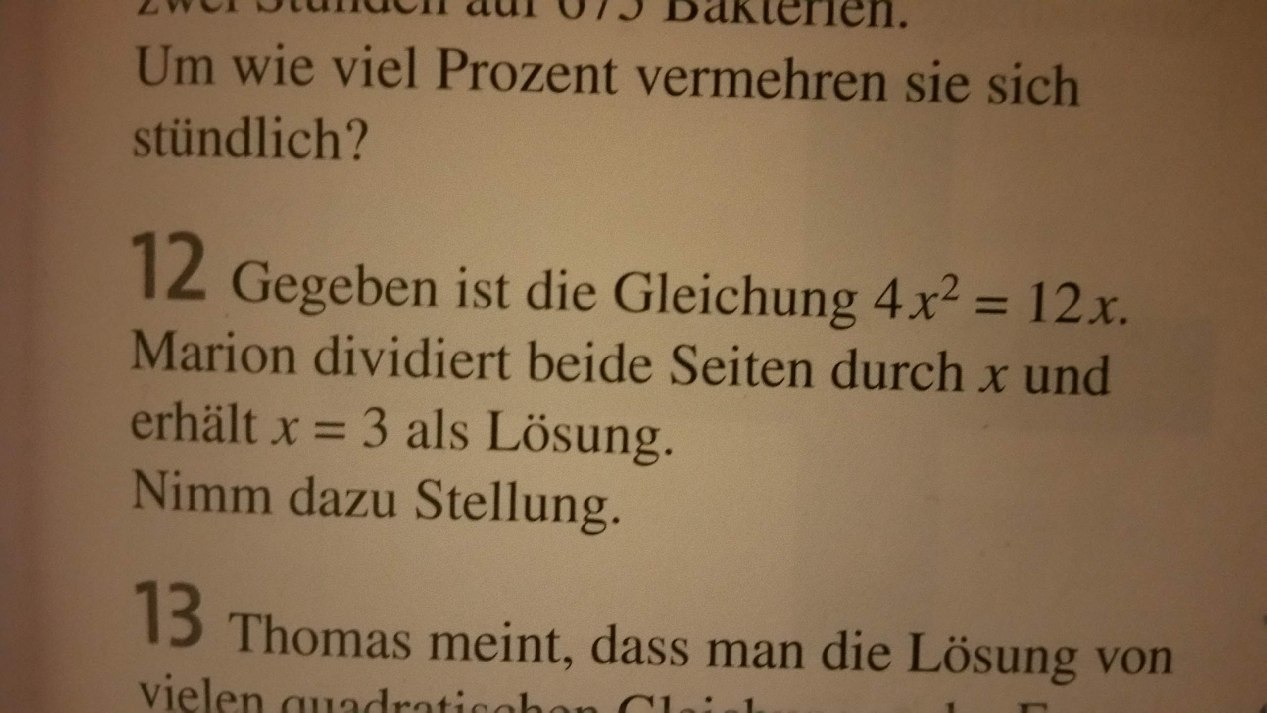 Was bedeutet dazu Stellung nehmen? (Mathematik)